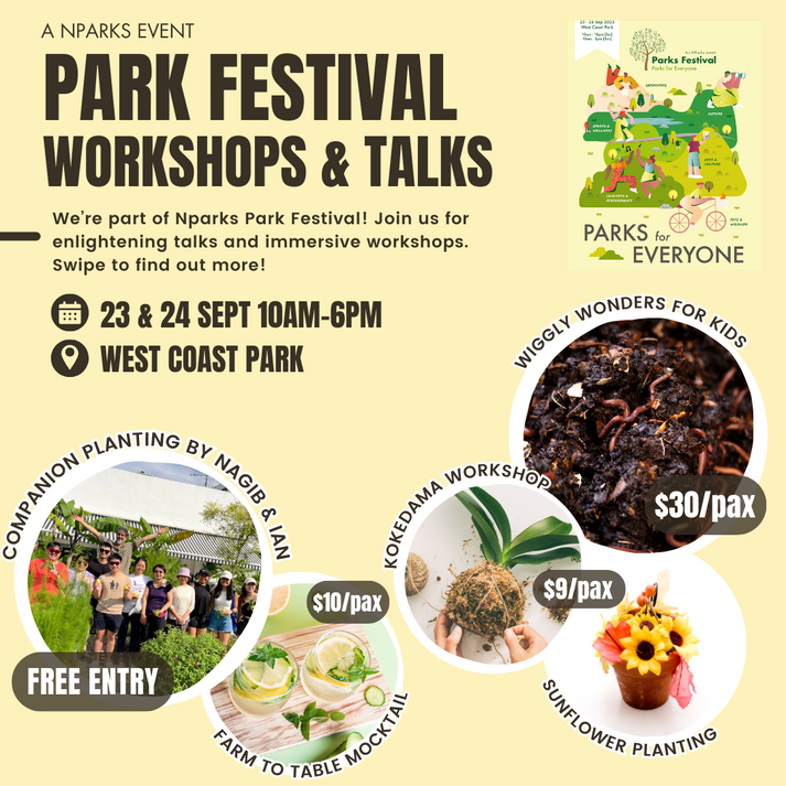 Activities at NParks Parks Festival 2023 @ West Coast – citysprouts
